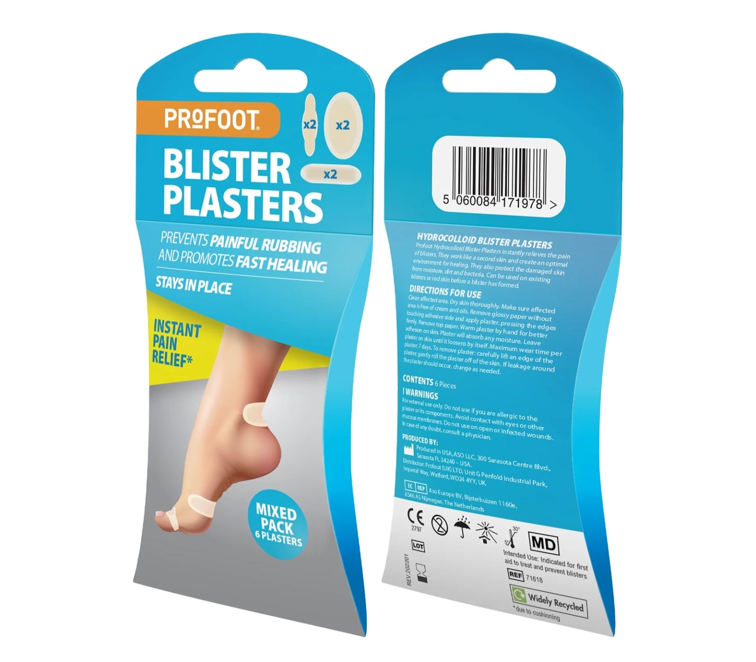 Blister Plasters Mixed Pack | Foot Care Products | Profoot