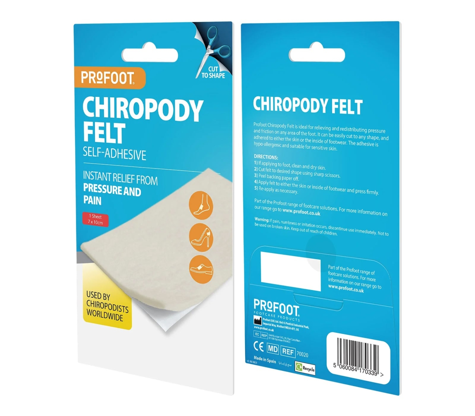 Chiropody Felt | Foot Care Products | Profoot