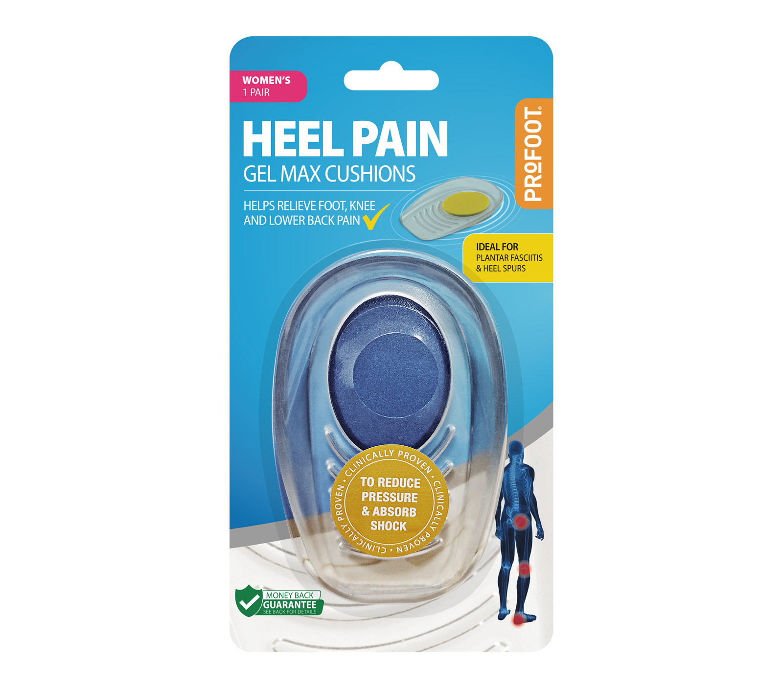 Profoot Gel Max Heel Cushion | Shoe Insoles | Profoot