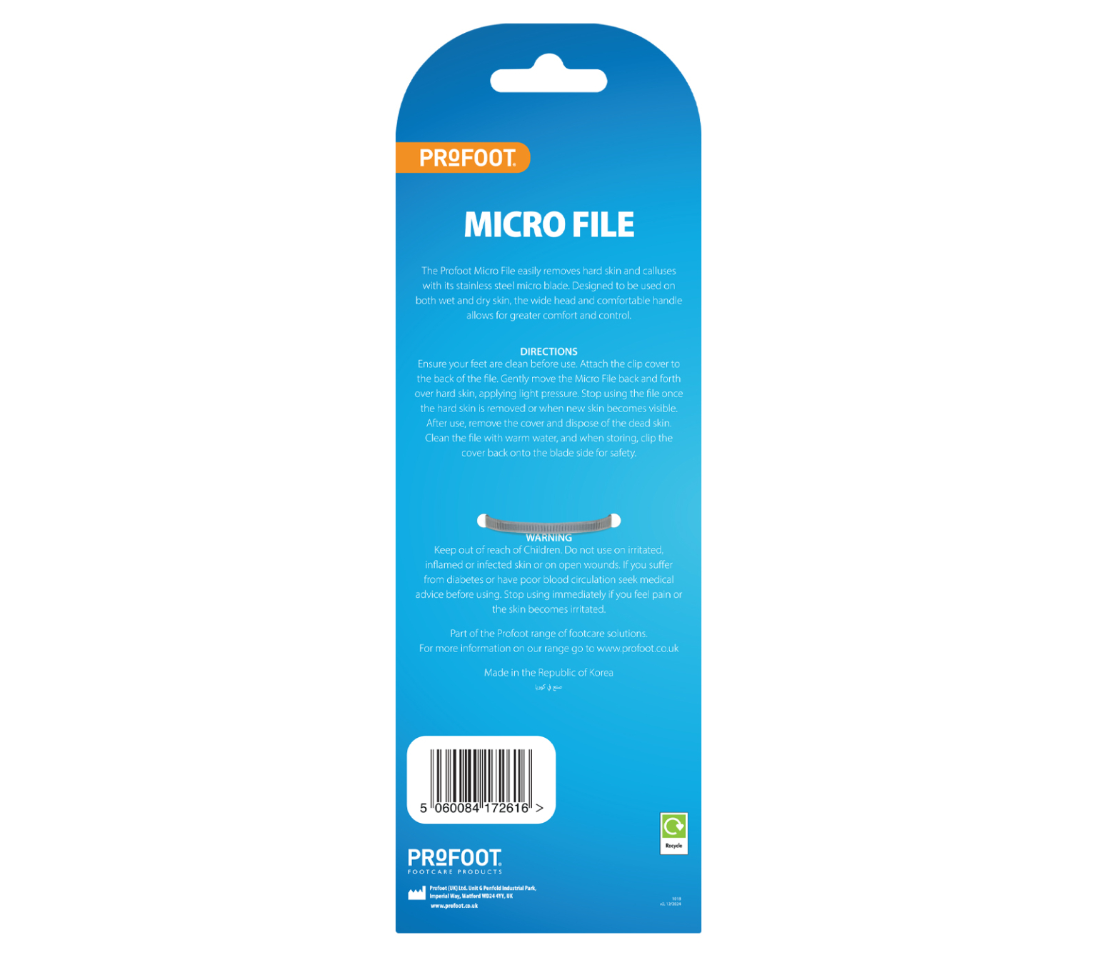 Profoot Micro Foot File | Skin & Toenail Care | Profoot