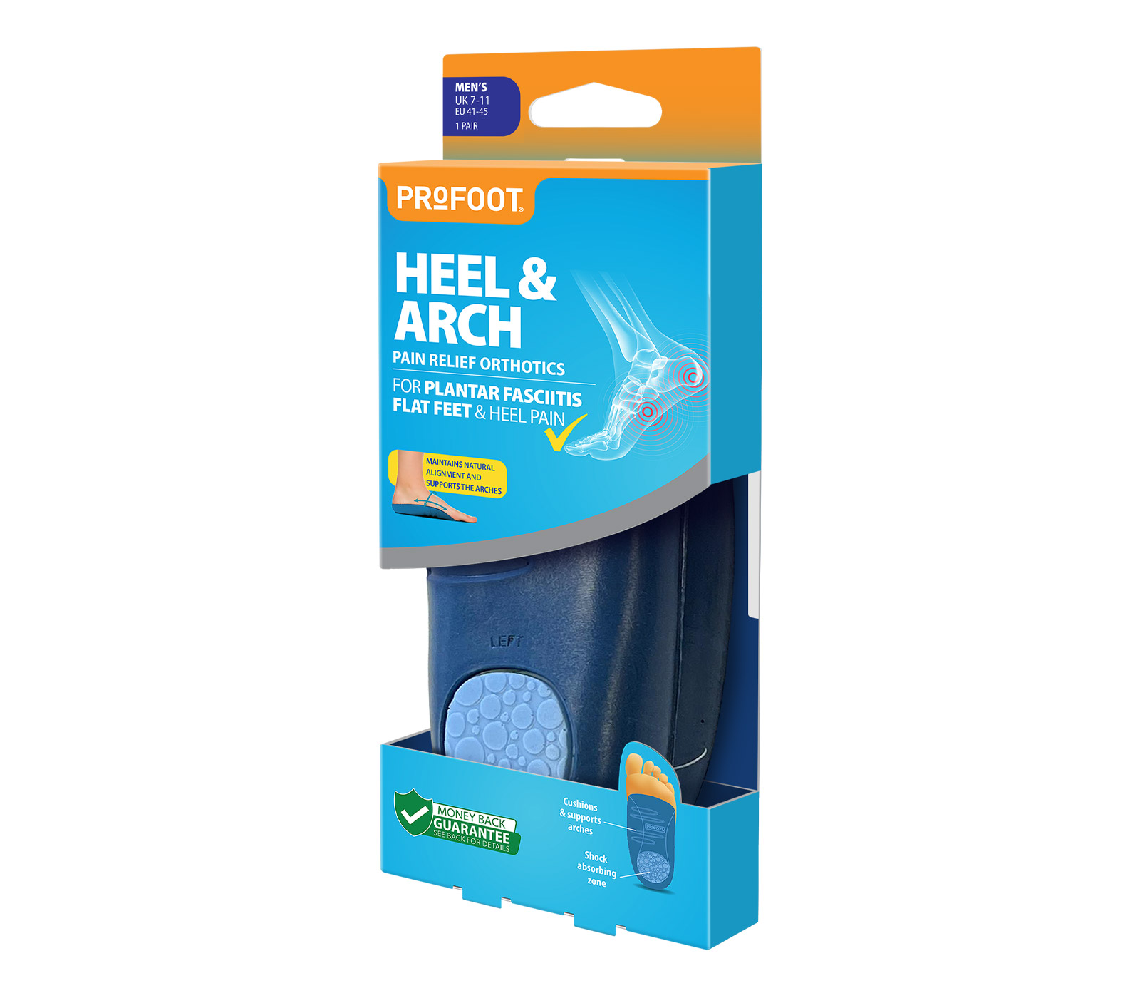 Profoot Heel & Arch Support Pain relief orthotics | Profoot